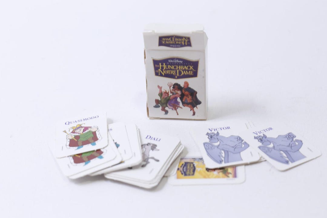 The Hunchback, of Notre Dame, Miniature, Playing Cards, Small, Vintage ...