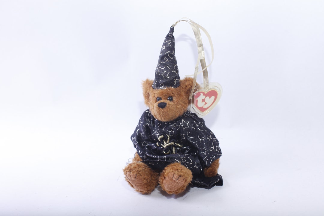 TY Merwin Bear, Wizard, Plush Toy, Attic Treasure, Stuffed Animal ...