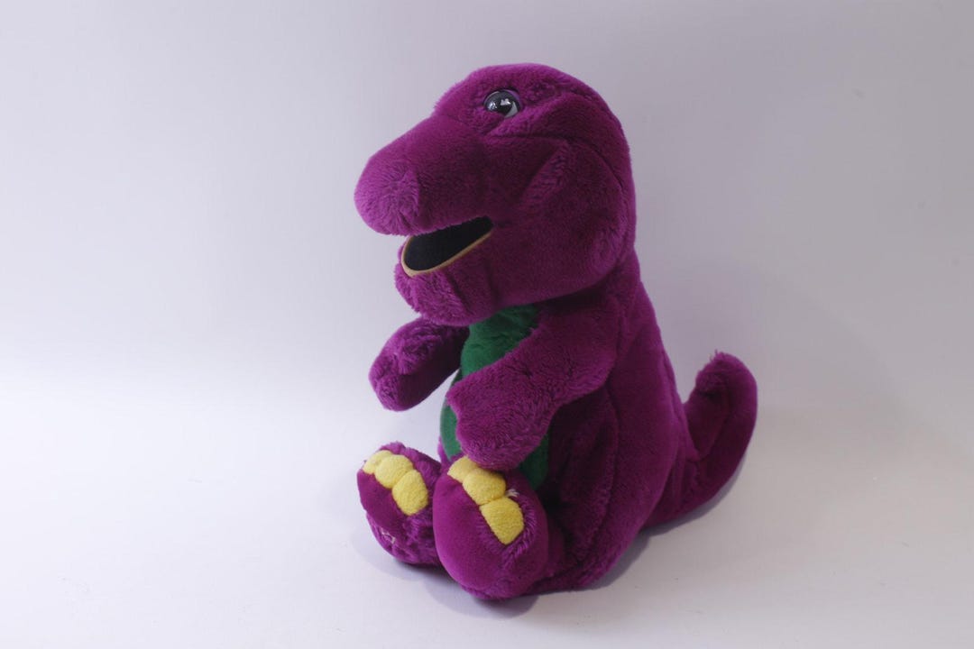 Barney, Purple Dinosaur, Medium Plush, Vintage, Soft, Toy, Stuffed ...