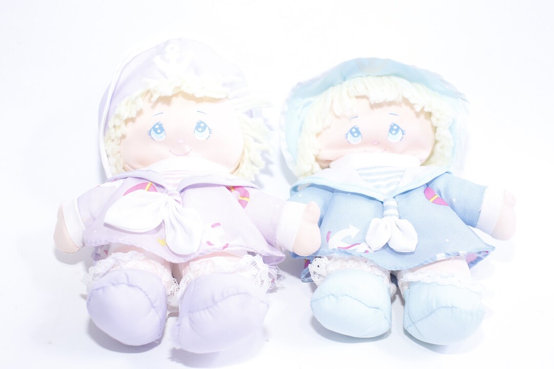 Holly Mine, Rag Doll, Set of Two, Puffalump Style, Soft Toy, 7 ...