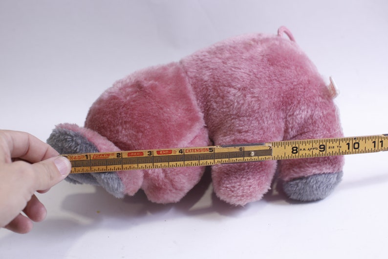 Pink Mouse, Plush, Carnival, 1970s, Sitting, 10", Soft, Toy, Cute ...