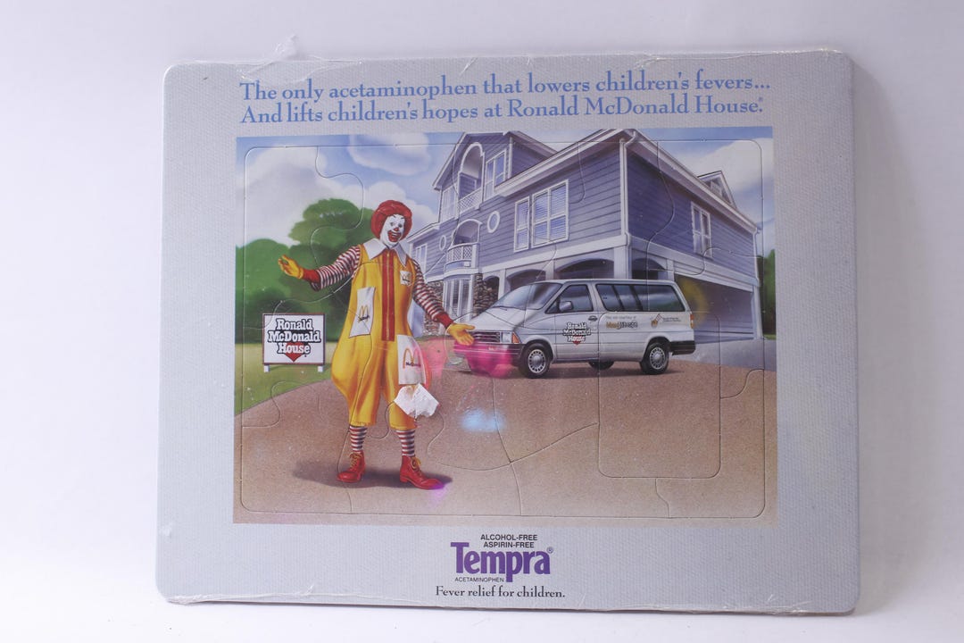 Ronald Mcdonald House, Frame-tray Puzzle, Sealed and Never Used, 1990 ...