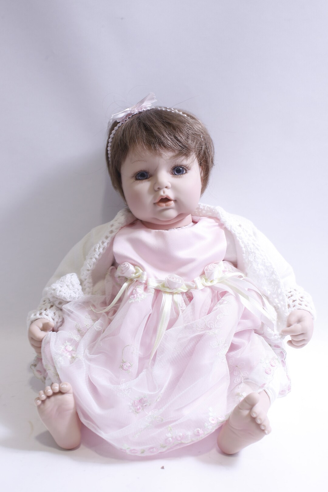 Adora, Baby Doll, 17, by Frank Young, Dressed, Pink Floral Dress, White ...
