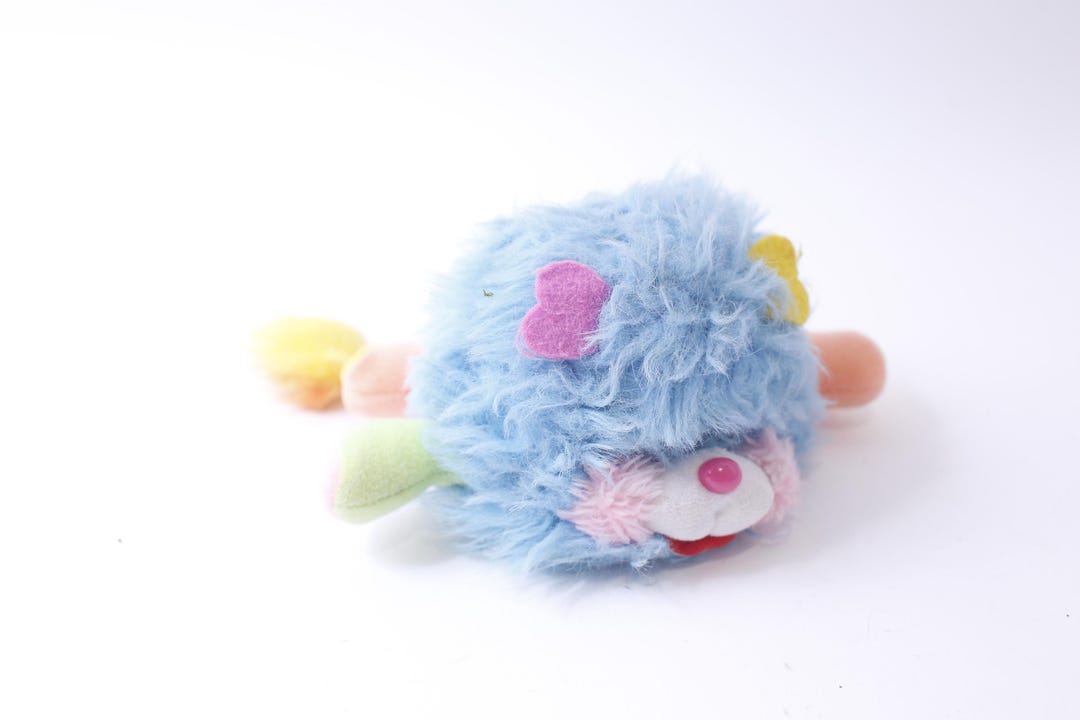 Popples Puffing Plush, Blue Hair, Purple Inside, 1986, Mattel, Fantasy ...
