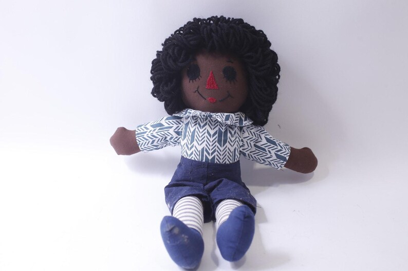 Handmade, African-american, Raggedy Ann, Ragdoll, Vintage, Doll, 250118 ...