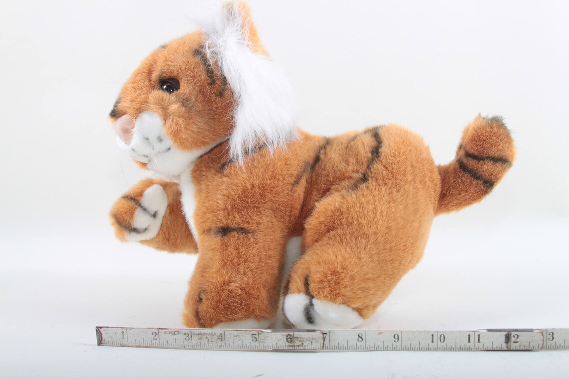 Large Chunky Tiger Plush Toy Vintage Stuffed Animal Cute Wild - Etsy