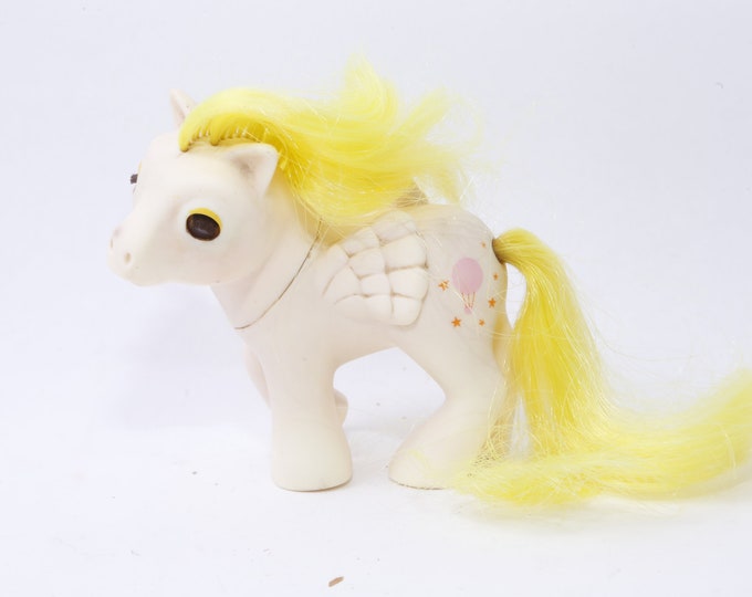 Hasbro, My Little Pony, Baby Lofty, Pegasus, 1986, White Body, Yellow ...