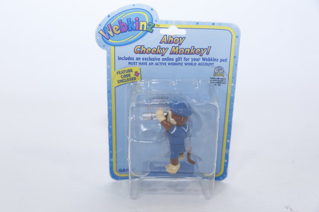 Webkinz, Cheeky Monkey, Sailor, PVC Figure, SEALED, Ganz, Small, Toy ...