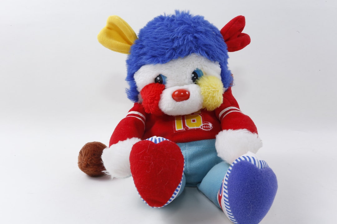 Vintage, Popples, Red, Football, Animal, Soft, Plush, Doll, Toy ...