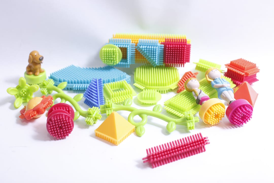 Bristle Blocks, Interlocking Building Blocks, Playset for Toddlers ...