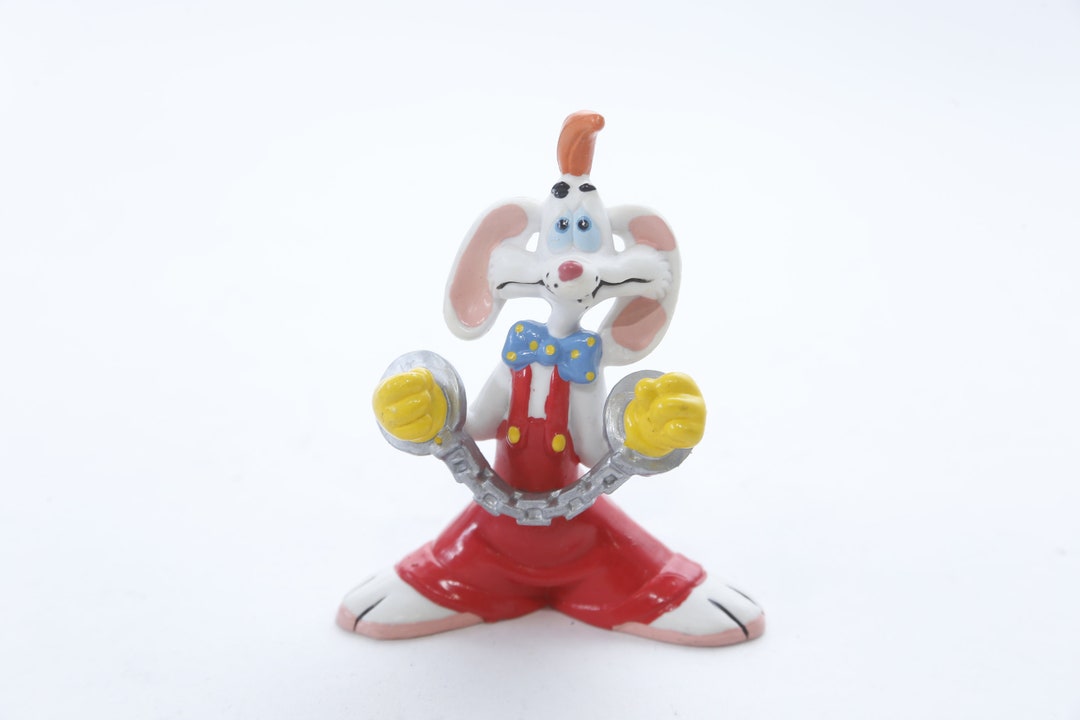 Disney, Roger Rabbit in Handcuffs, PVC Figure, Toy, Cartoon Character ...