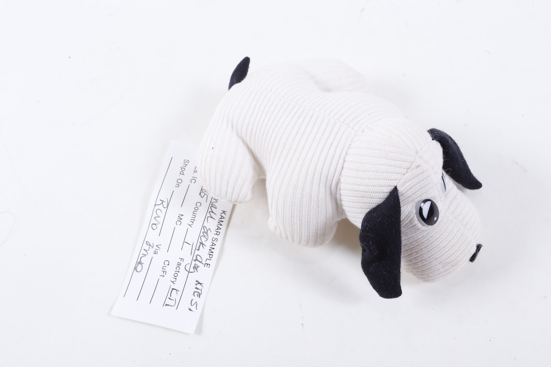 Kamar, Rare, Prototype, Sample, OOAK, Hand Made, White, Small Sock, Dog ...