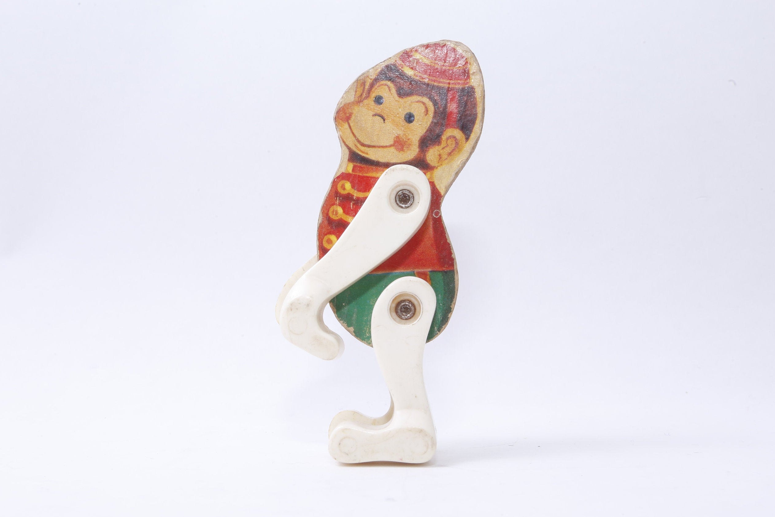 Fisher-price Circus Monkey 4 1/4 Wooden Painted - Etsy UK