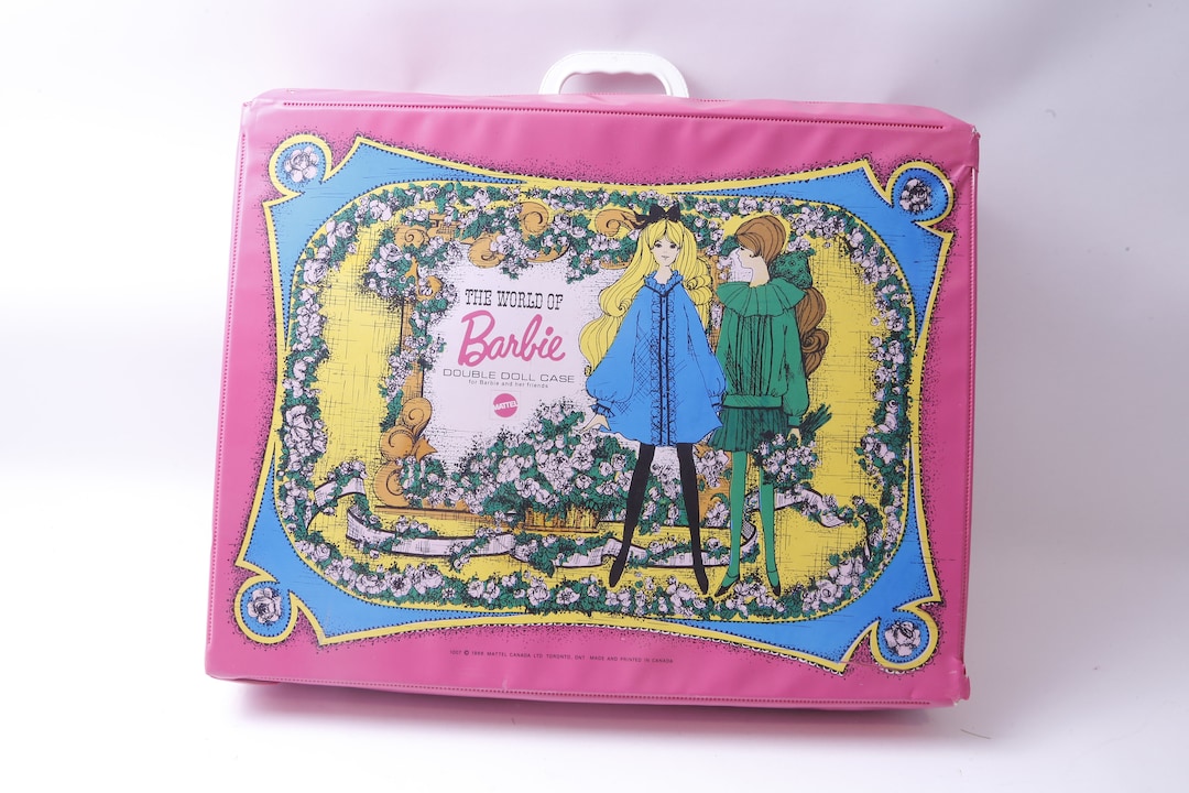 Mattel, the World of Barbie, Double Doll Case, 1968, Bag, Top Handle ...