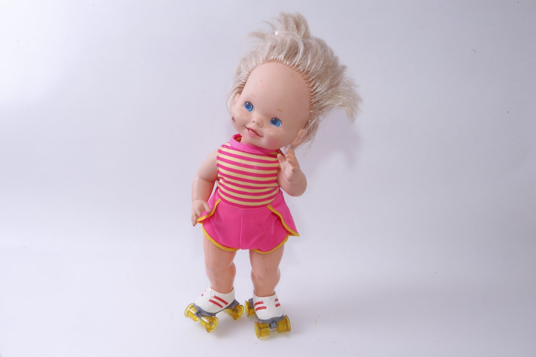 Mattel, Baby Skates, 1982, Doll, Windup, Clockwork, Dressed Figure ...
