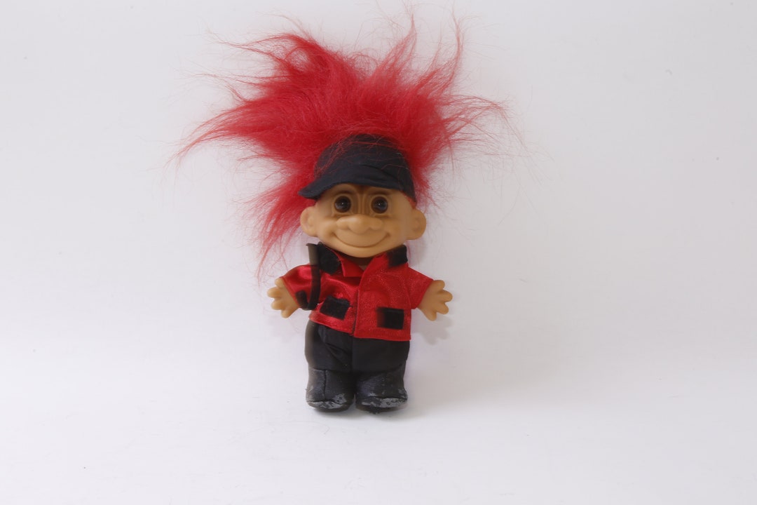 Russ, Troll, Red Hair, Black and Red Dressed, Fantasy, Toy, Children ...