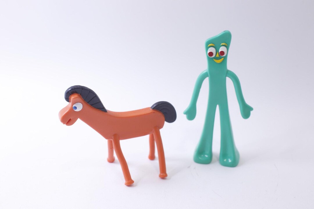Gumby and Pokey, Toy Figurines, Bendable, Prema Toy Co, TV Characters ...