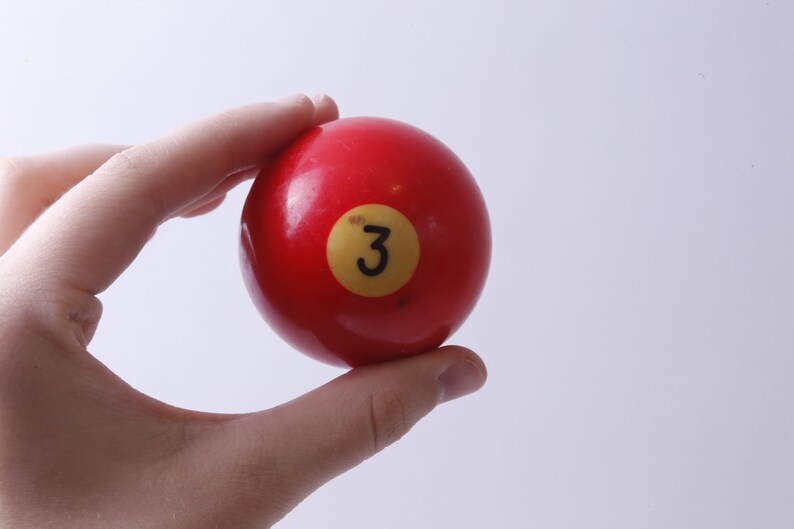 Red No Three 3 Replacement Ball Billiards Ball Pool Game - Etsy