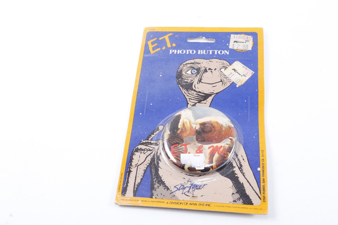 E.T. the Extra-terrestrial, Photo Button, Pin, Badge, Children, Design ...
