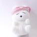 Mashimaro, White Plush Bunny in Pink Hat, Yeopki Tokki, Soft Toy, 9 ...