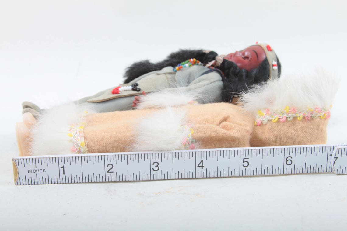 Vintage Native American Eskimo Dolls Inuit Set Plastic Ethnic - Etsy