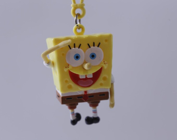 Spongebob Squarepants, Salute, PVC, 2003, via Com 90s Vintage, Keychain ...