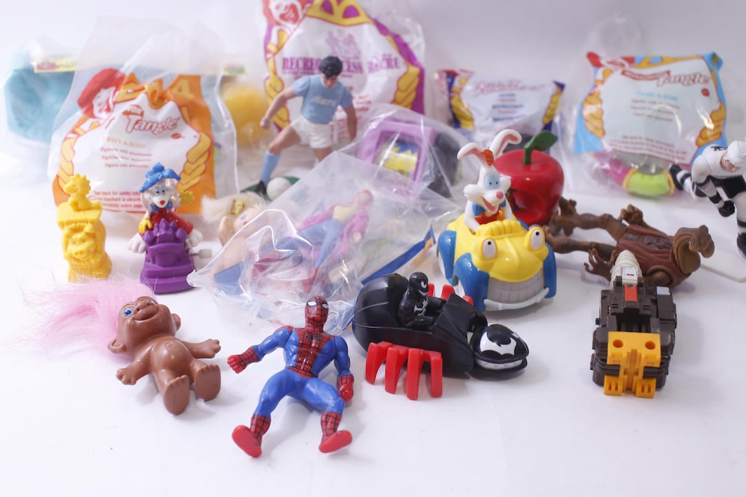 Mcdonald's Happy Meal Toys Set, Twist-a-zoid, Spider-man, Sun Patrol ...