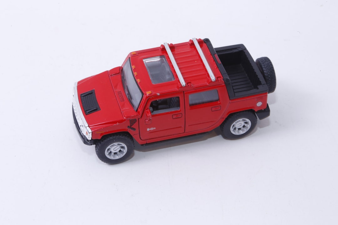 Red, Hummer H2, 2005 Car, Truck, Diecast, Scale Model, Miniature, USA ...