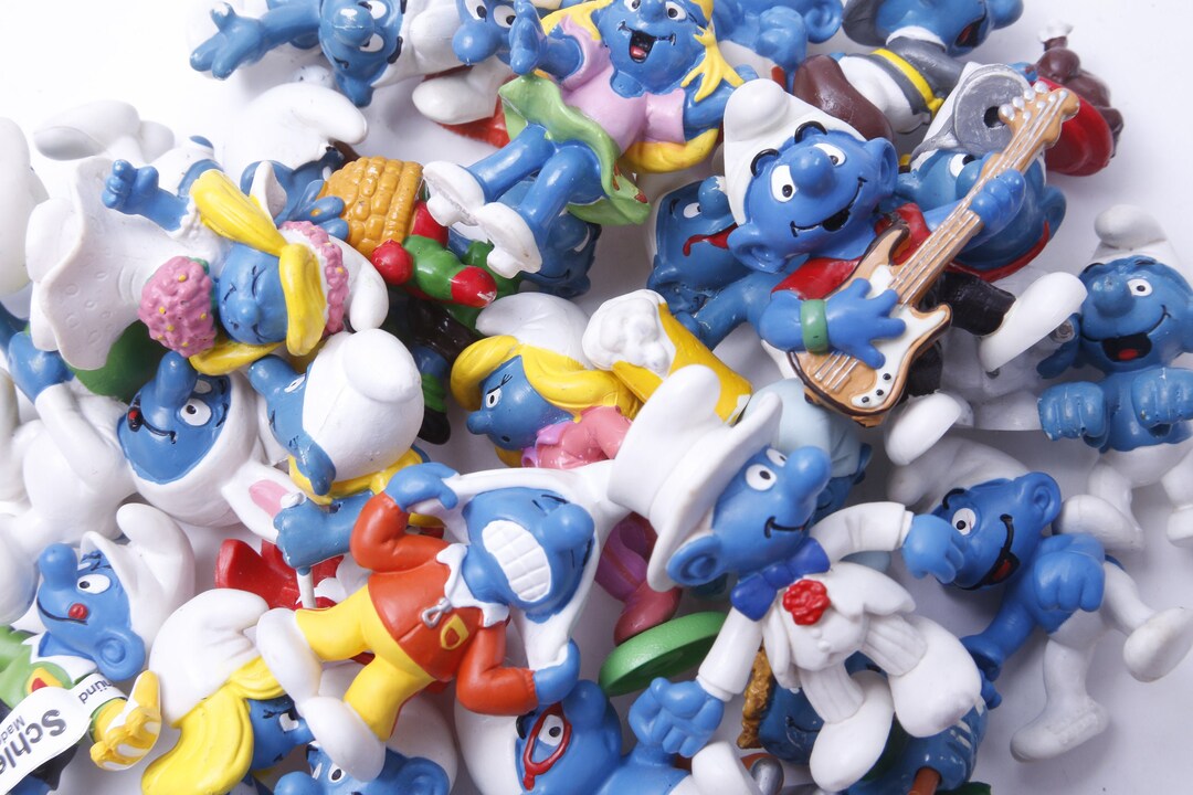 PICK YOUR OWN #3 Vintage 80s Smurfs Pvc Figures Toy Lot Cake Toppers ...
