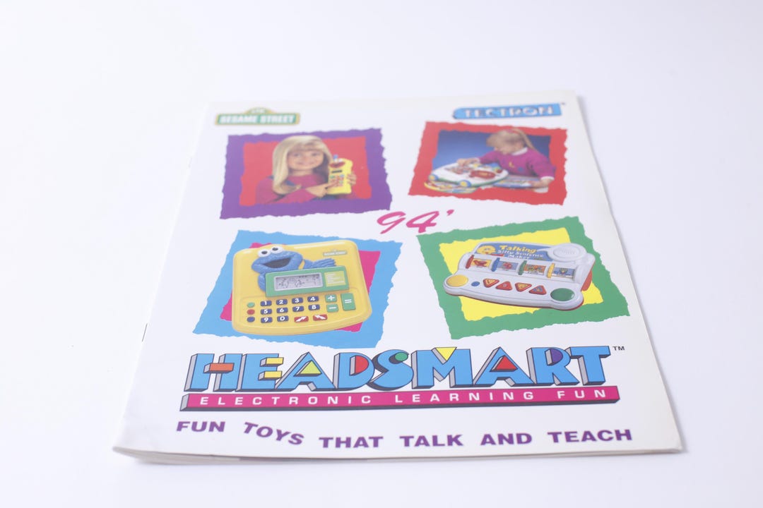 Sesame Street, Headsmart, Electronic Learning Fun, Tectron, 1994 ...