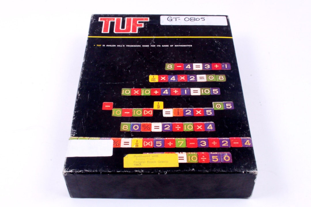 TUF - A Math Game by Avalon Hill - Complete - 1969 - Math Dice - Hour ...