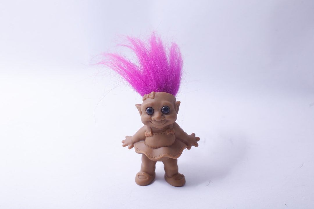 Russ, Female Troll, Doll, Pink Hair, Fantasy, Toy Figure, Collectible ...