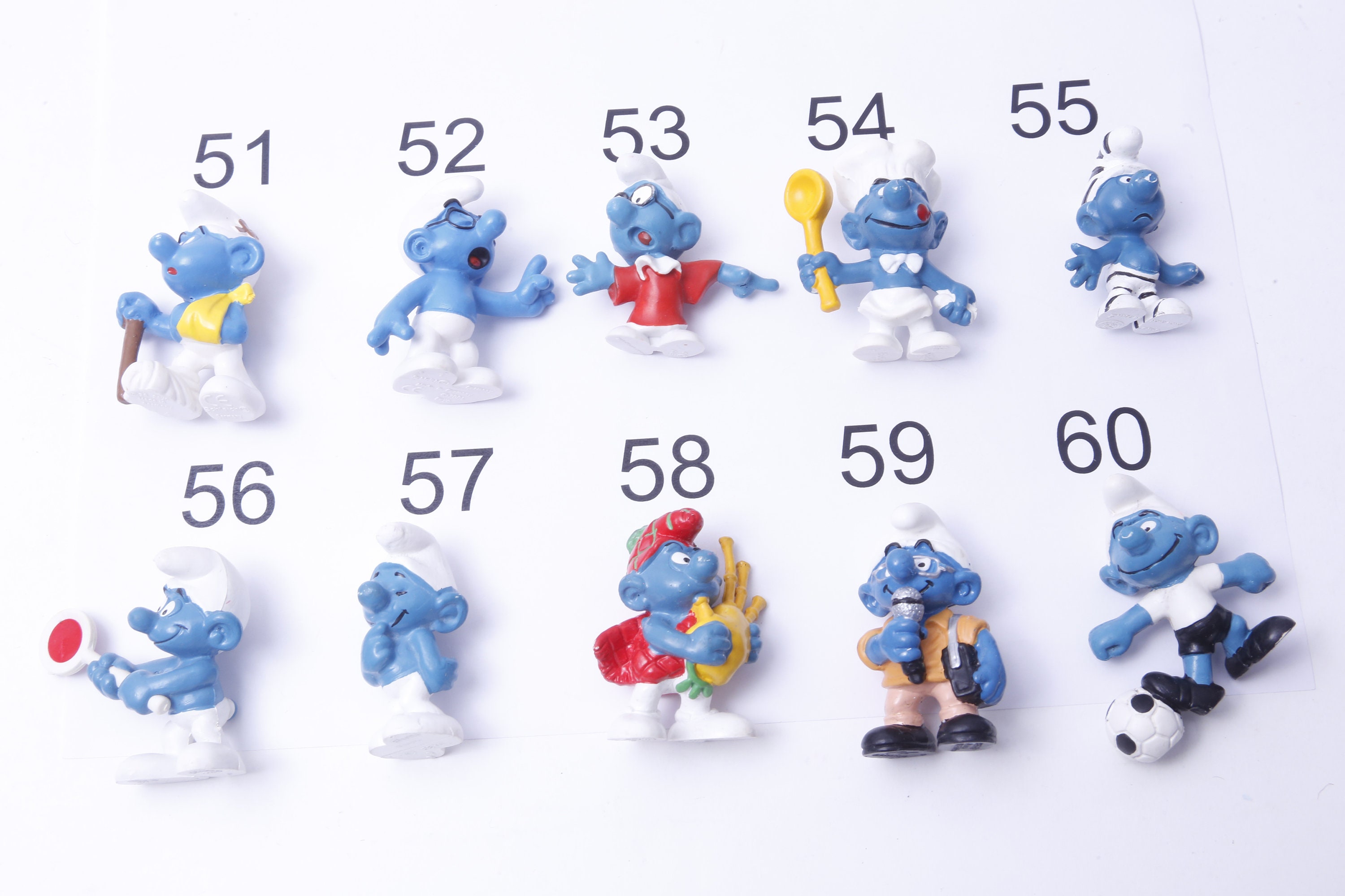 PICK YOUR OWN 1 Vintage 80s Smurfs pvc Figures Toy Lot Cake | Etsy