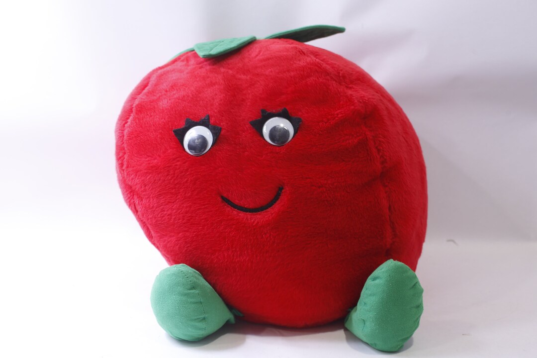 HUGE Reddie Tomato, Plush, 1980s, Del Monte, Country Yumkins, Merch ...