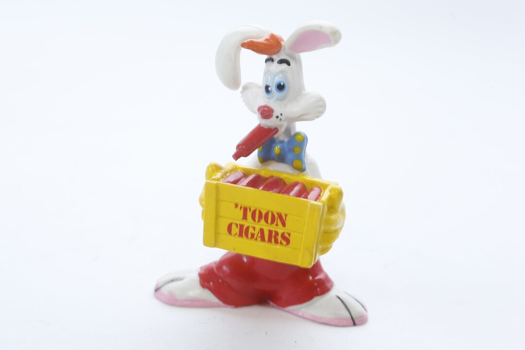 Disney, Roger Rabbit Carrying 'toon Cigars Box, PVC Figure, Toy ...