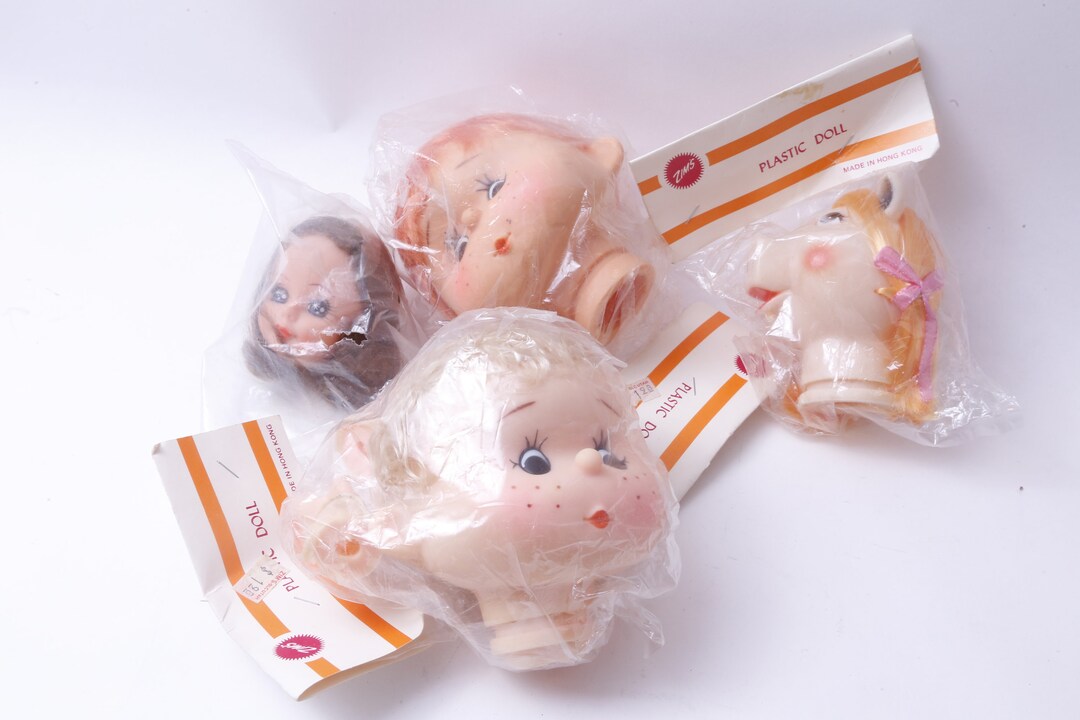 Plastic Doll, Doll Head, Doll Parts, Zims, Set, Toy, Craft, Doll Making ...