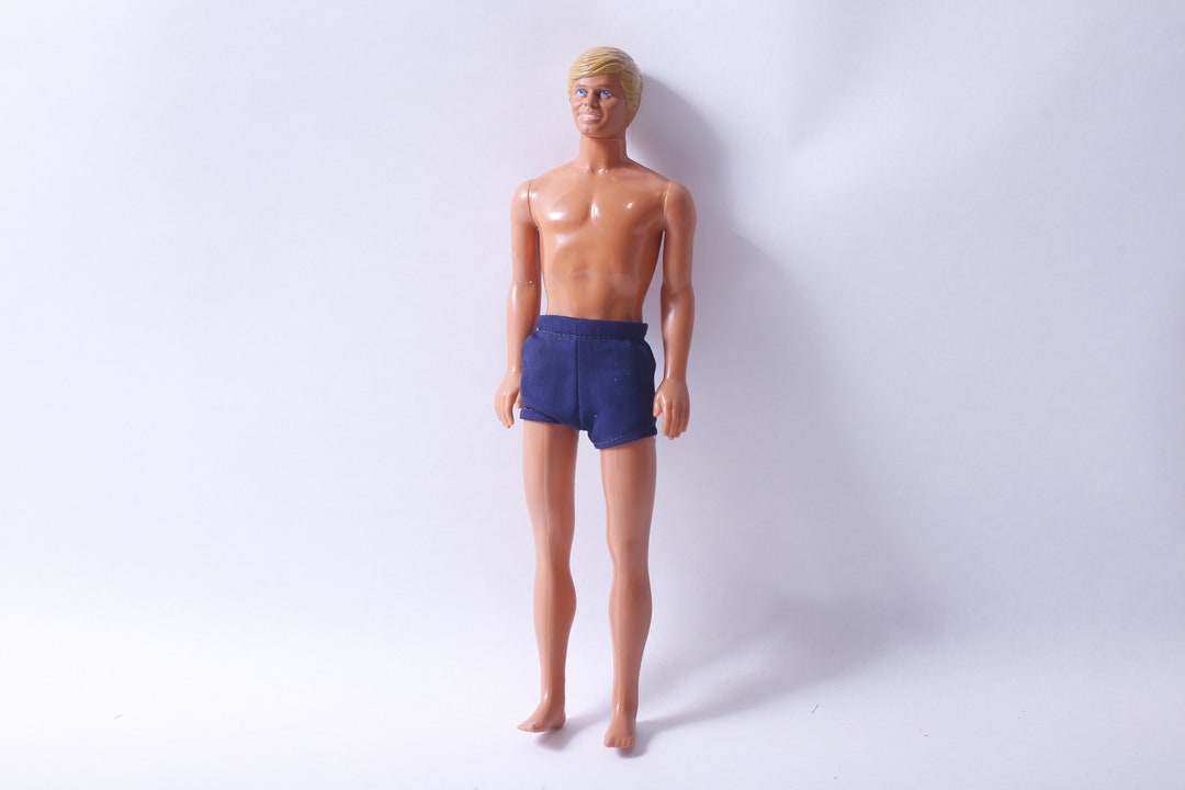 Mattel, Barbie, Ken Doll, Blue Shorts, Male Figure, Poseable, 1983 ...