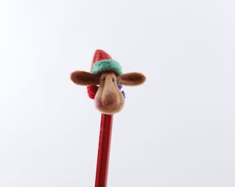 Moose Pencil Topper - Etsy
