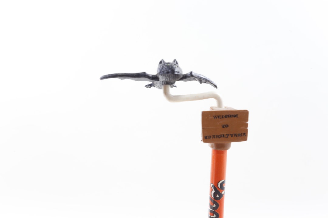 Vintage Halloween Pencil Topper Bat Spooky Pencil Trarslyvaria Bat ...