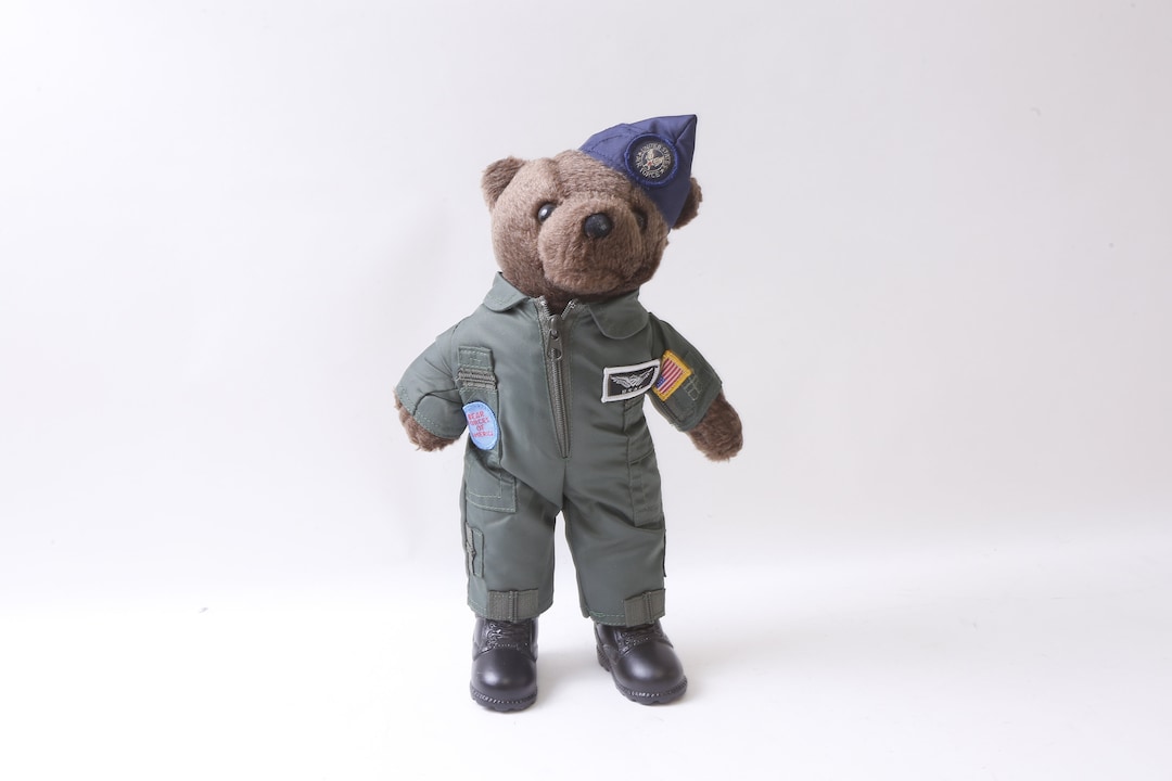 Bear Forces of America, Air Force, Teddy Bear, Flight Suit, Vintage ...