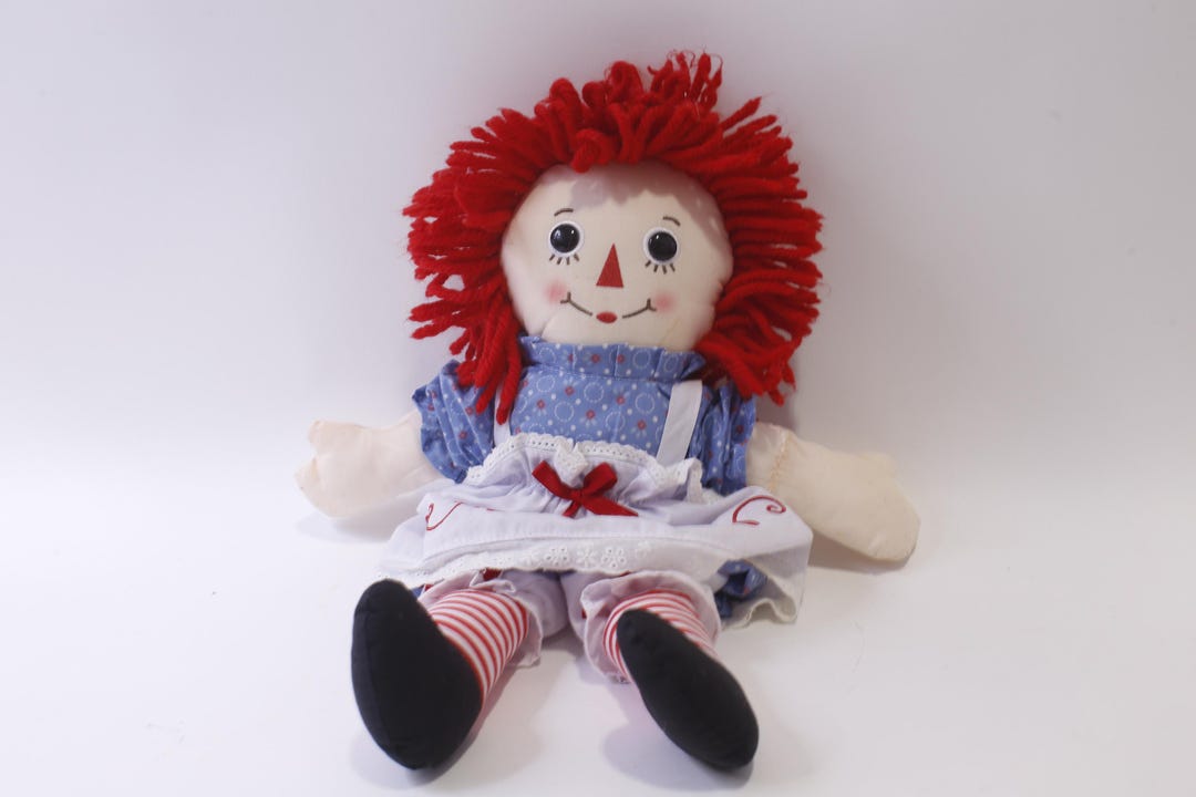 Raggedy Ann, Large Rag Doll, Dressed, Red Hair, Iconic Character, Retro ...