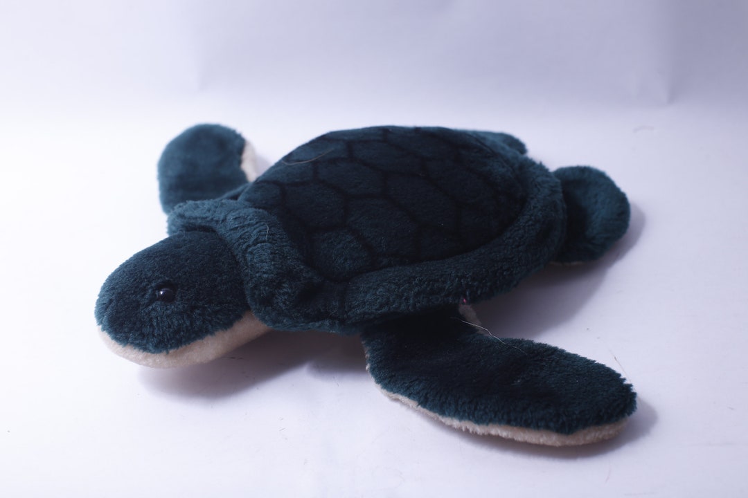 Dark Green Sea Turtle, Plush, Stuffed Animal, Adorable, Soft Toy, Sea ...