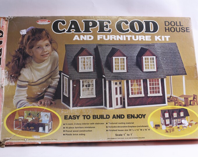 Cape Cod, Doll House, Furniture Kit, 1979, Skilcraft, DIY, Miniature ...