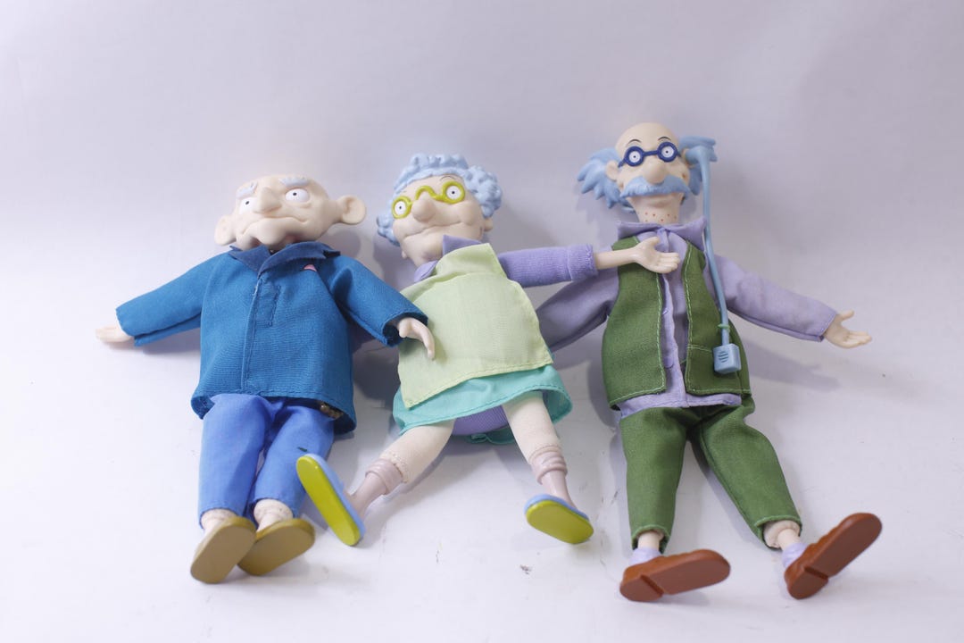 Rugrats, Pickles Grandparents, Set of 3 Plush Figures, Mattel ...