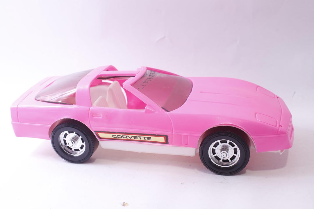 Barbie, Corvette, Pink Car, Toy Vehicle, 1980s, 16 Inches, Sports Car ...