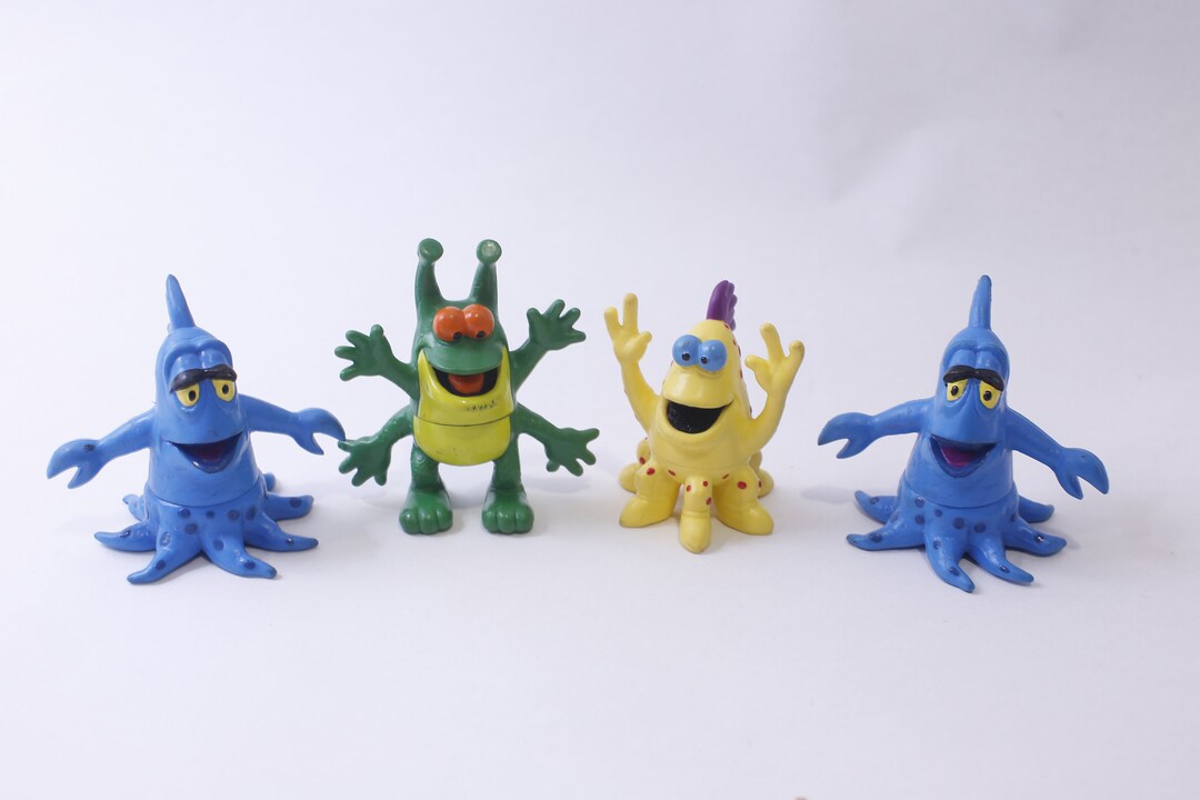 Wendy's Alien Mix-up, Funny Monsters, Set of 4, Advertising, Kids Meal ...
