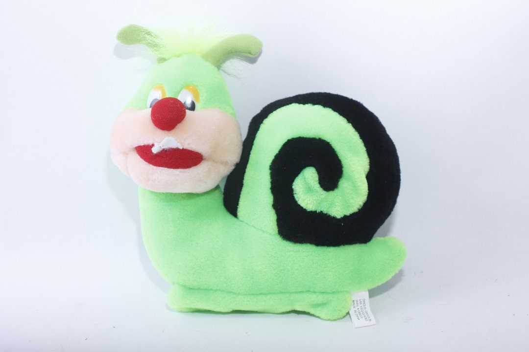 Green Plush Snail, by Circus Circus, Soft Toy, Funny, Cute, Stuffed ...