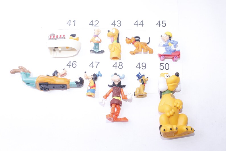 PICK YOUR OWN - Disney Pluto and Goofy Figures, Toys, Stuffed Animals ...