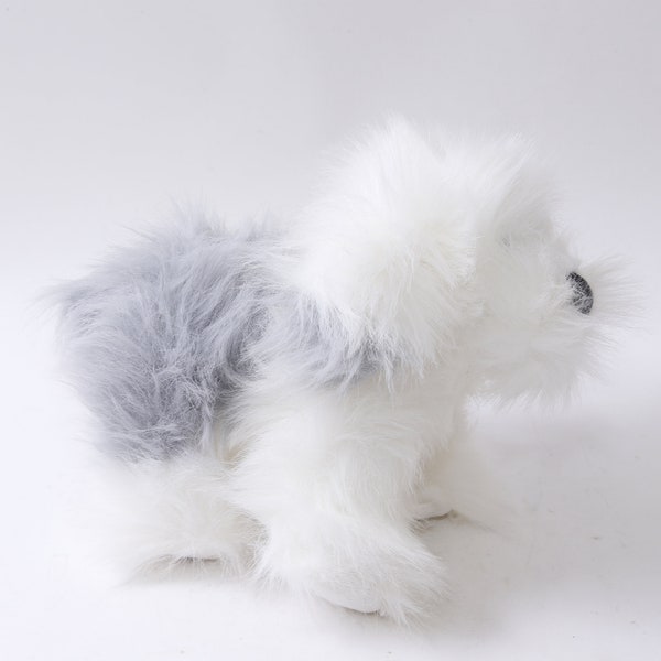 Stuffed Gray Dog - Etsy