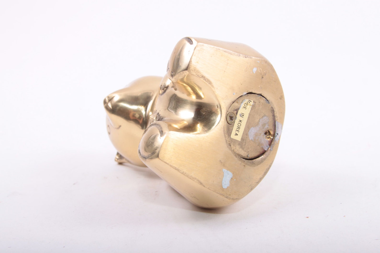 Brass Teddy Bear Bank Shiny Metal Coin Bank Gold Color India - Etsy